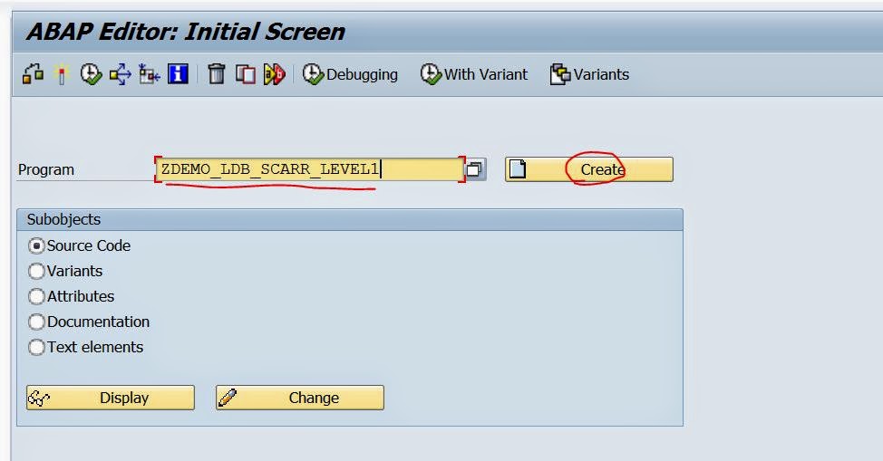 Logical Data Base- Single Node – SAPCODES