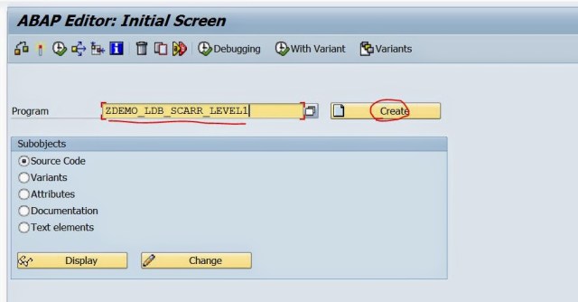 Logical Data Base- Single Node – SAPCODES
