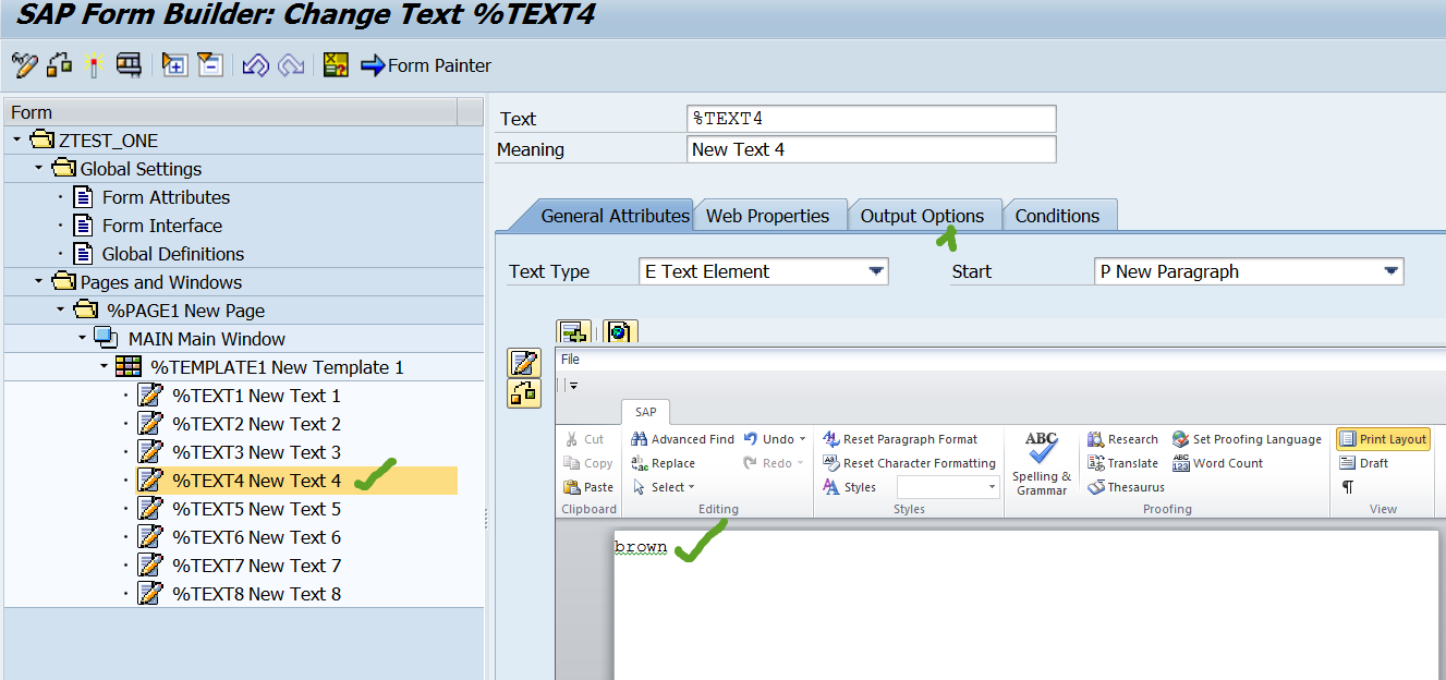 Designing a template in Smartform – SAPCODES