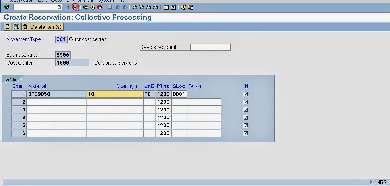 Using Standard BAPI-1 – SAPCODES