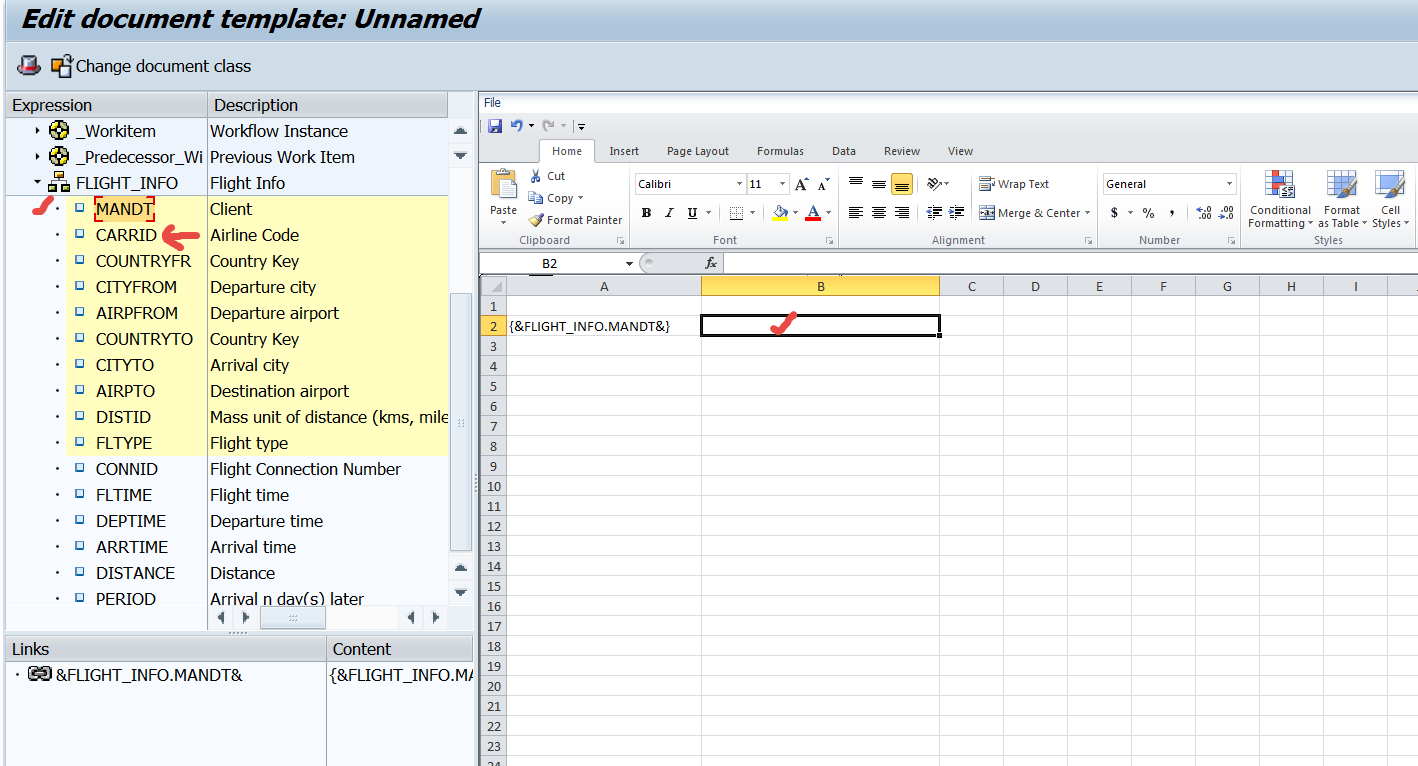 Document Template Creation Andwriting Container Data To It Sapcodes