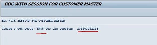 BDC Session Method – SAPCODES