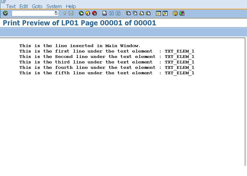Text Element Use – SAPCODES