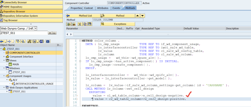 ALV with column color – SAPCODES