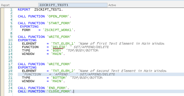 Text Element Use – SAPCODES