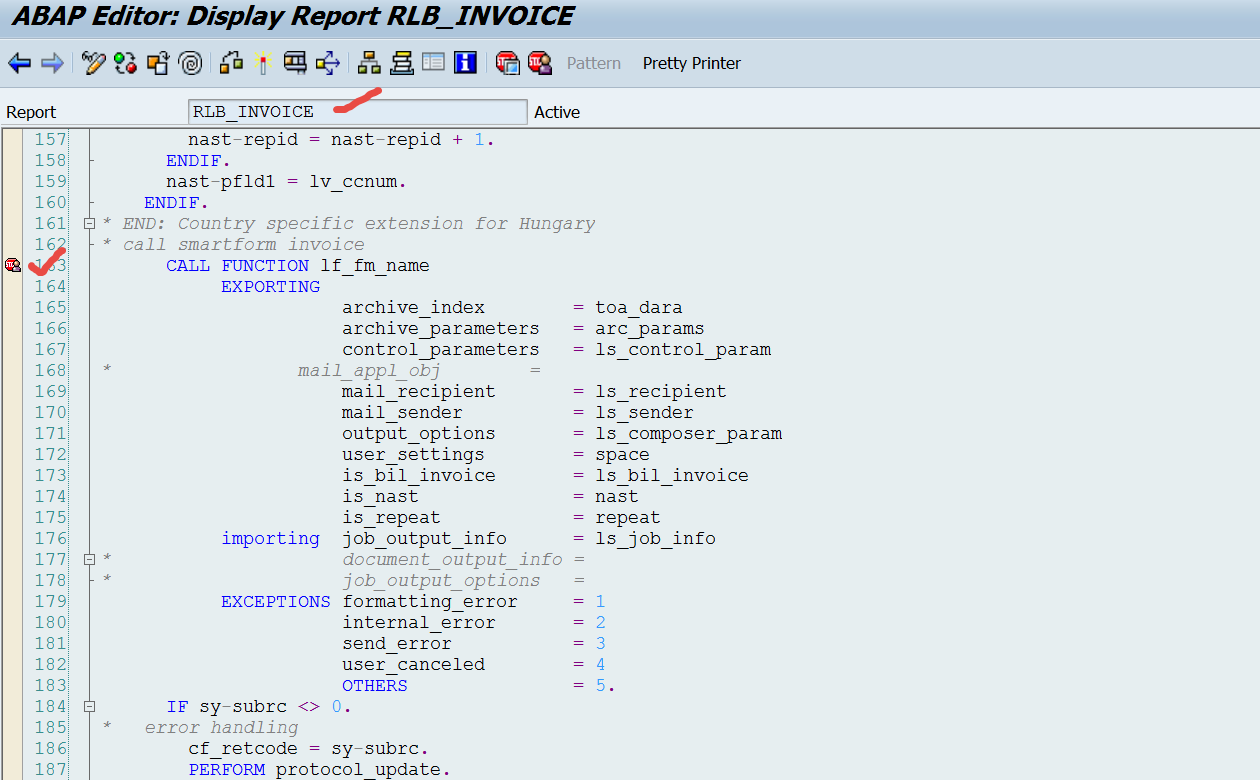 Debugging a Smartform – SAPCODES
