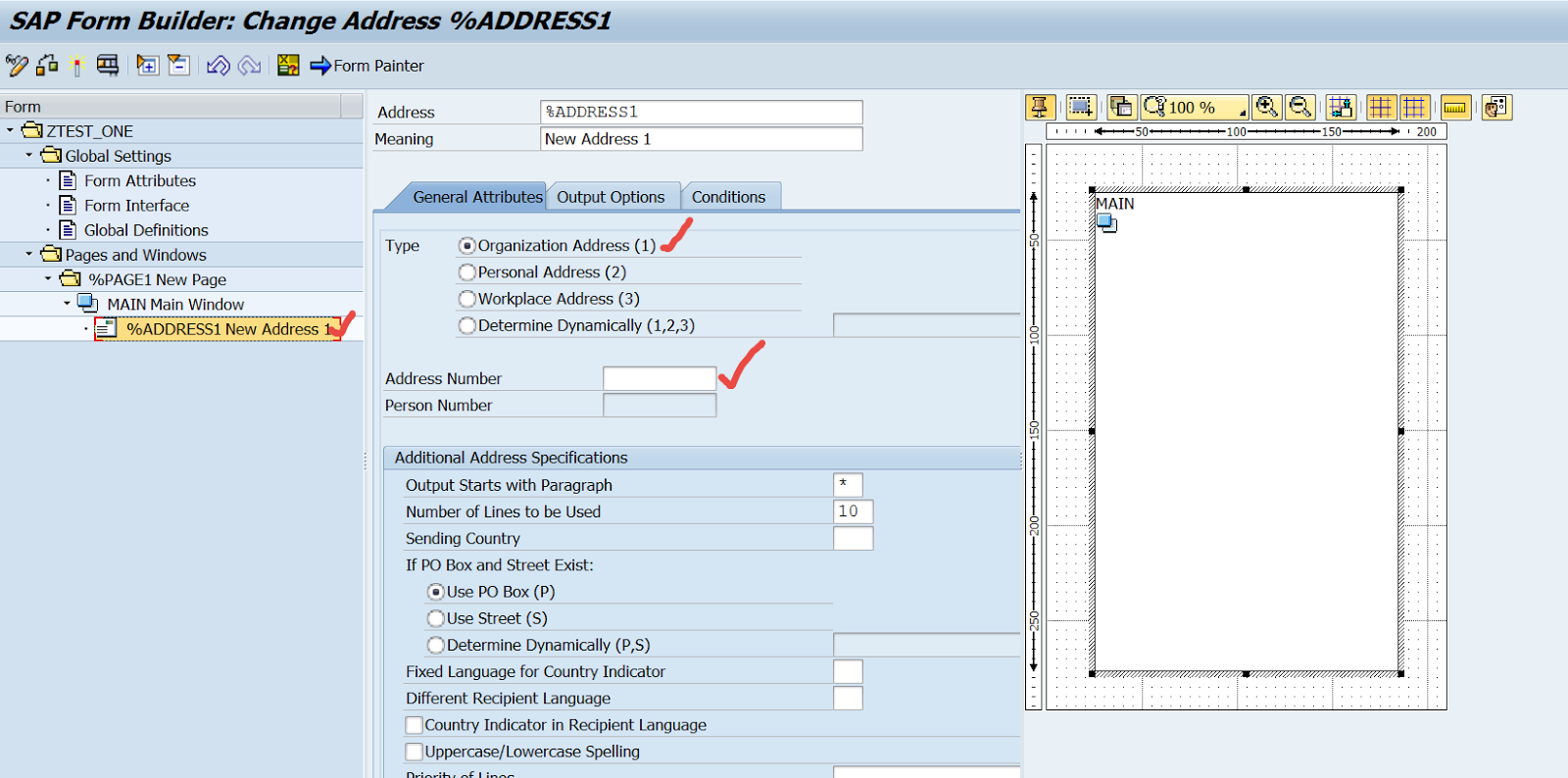 Displaying address on a Window – SAPCODES
