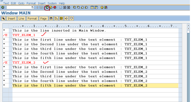 Text Element Use – SAPCODES