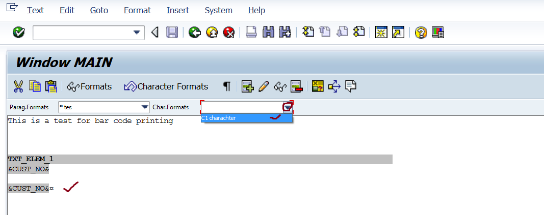 Bar Code in Script – SAPCODES
