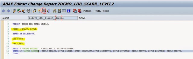 Logical Data Base – Multi Node – SAPCODES