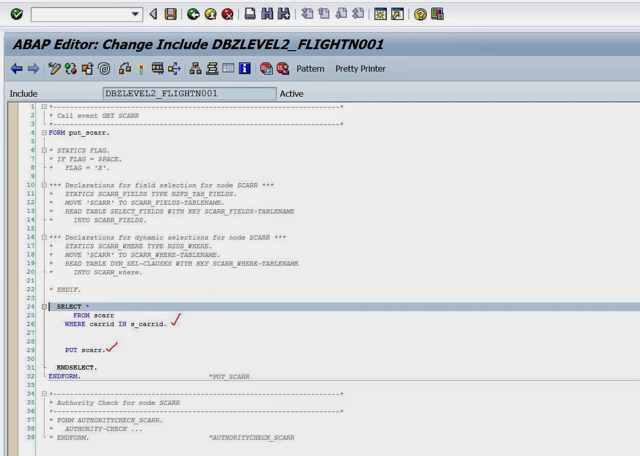 Logical Data Base – Multi Node – SAPCODES