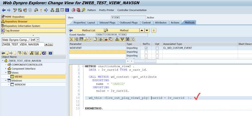 Navigating from one view to another view in a window – SAPCODES