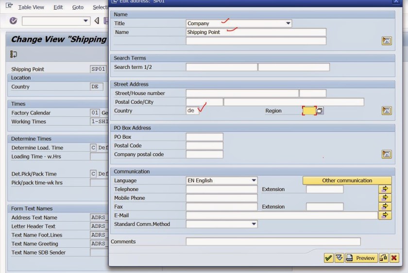 Creating a Plant, Storage Location & Shipping point & Linking them ...