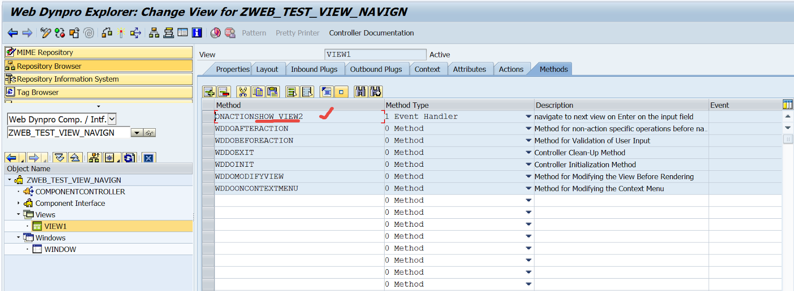 Navigating from one view to another view in a window – SAPCODES