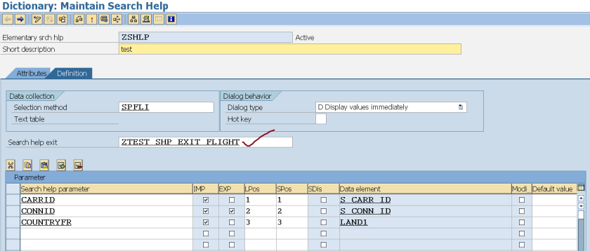 Search Help Exit – SAPCODES