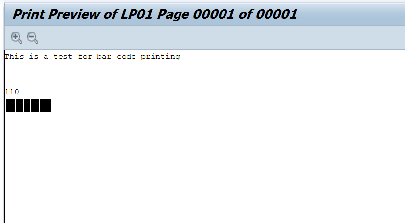 Bar Code in Script – SAPCODES