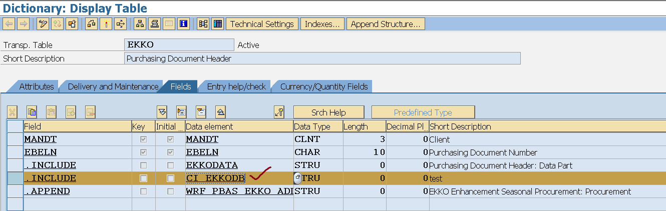 Screen Exit- ME21N/ME22N/ME23N- Header – SAPCODES