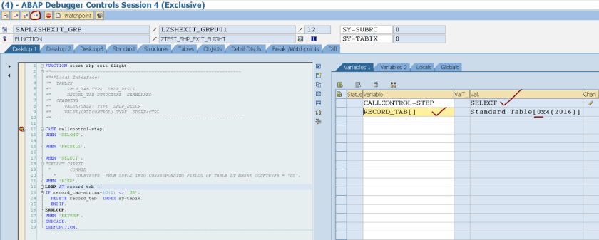 Search Help Exit – SAPCODES