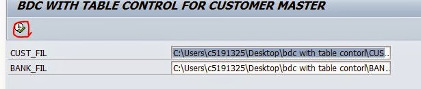 BDC with table control for Customer Master – SAPCODES
