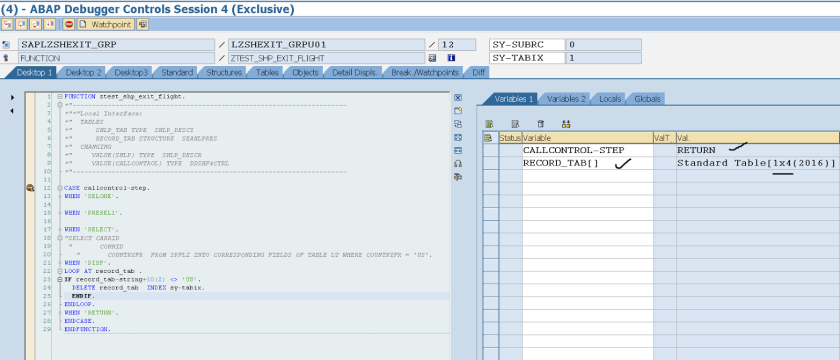 Search Help Exit – SAPCODES