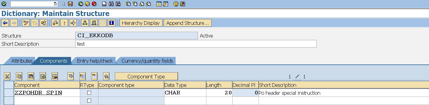 Screen Exit- ME21N/ME22N/ME23N- Header – SAPCODES