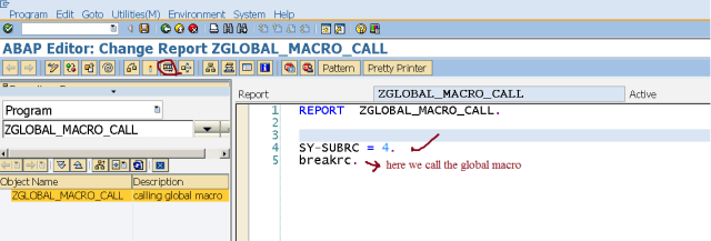 Global Macro – SAPCODES