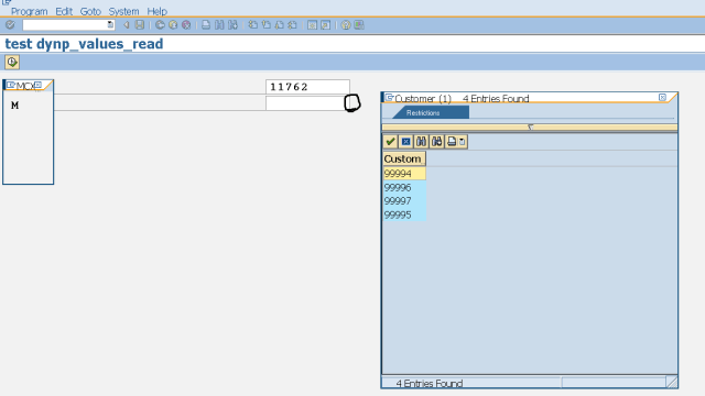 FM : DYNP_VALUES_READ Use – SAPCODES