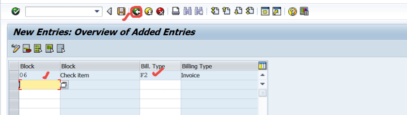 Block Reason for Billing – SAPCODES
