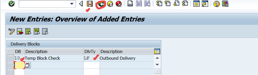 Block Reason for Delivery – SAPCODES