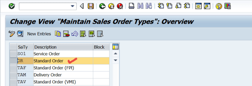 Block Reason for Billing – SAPCODES