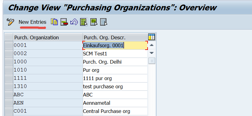 Creating Purchase Org & Assigning to Company Code – SAPCODES