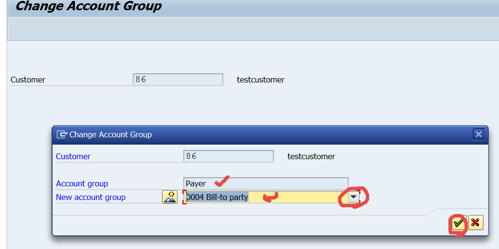 Changing Customer Account Group – SAPCODES