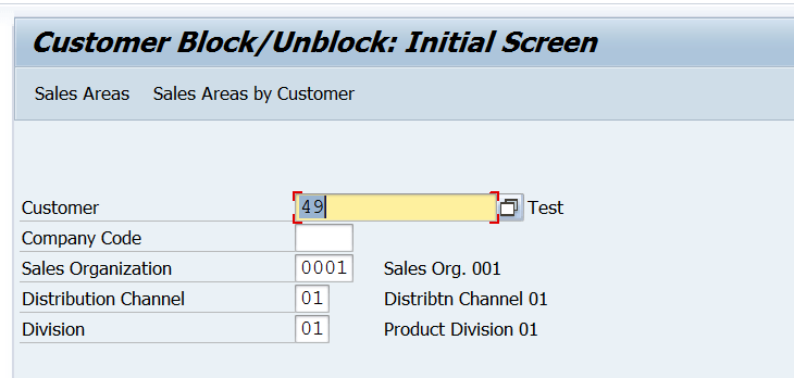 Customer Block-Unblock – SAPCODES
