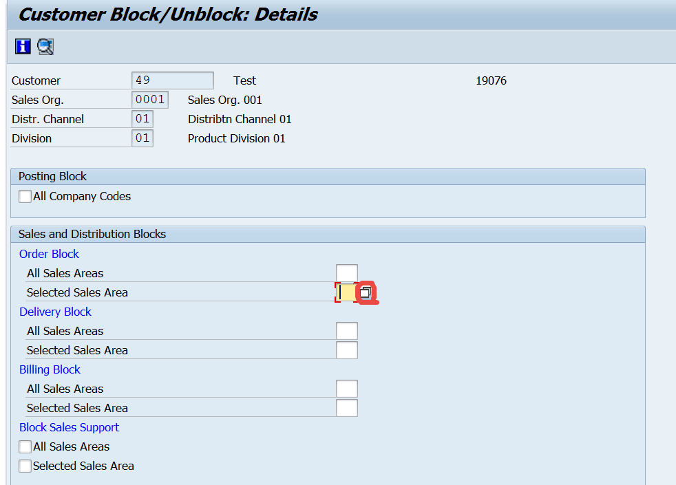 Customer Block-Unblock – SAPCODES