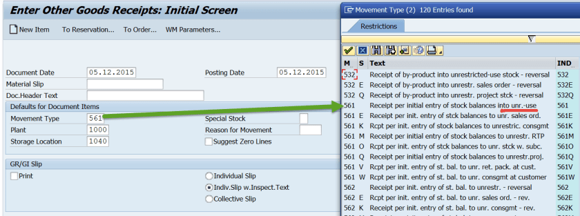 Goods Receipt – SAPCODES