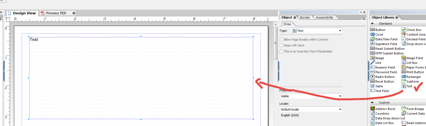 Using Standard Text in Adobe Form – SAPCODES