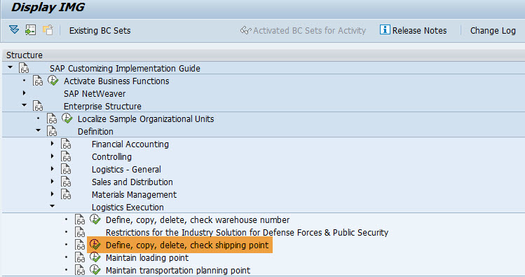Process to determine shipping point in SD – SAPCODES