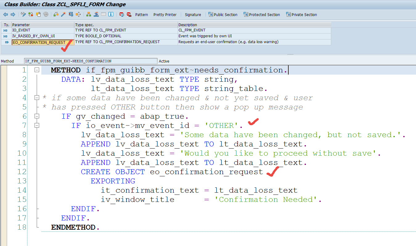 Customized Data Loss POP UP- FPM OVP Application – SAPCODES