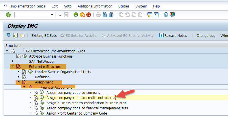 Defining Credit Control Area & Assigning to Company Code – SAPCODES
