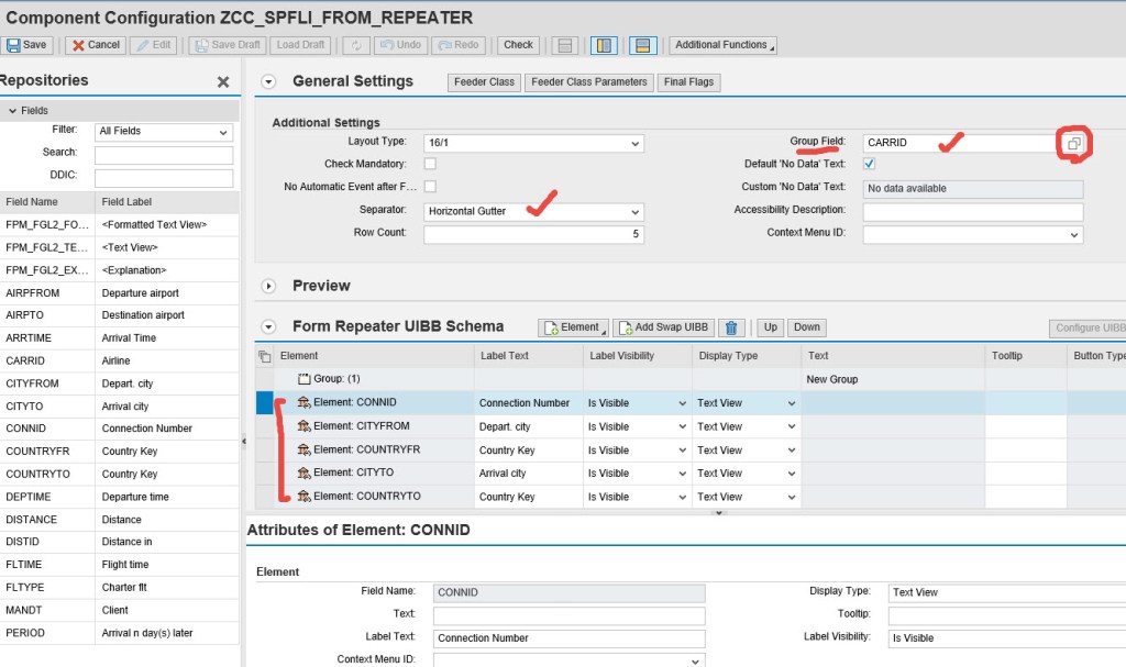 FPM OVP Application- Form Repeater UIBB – SAPCODES