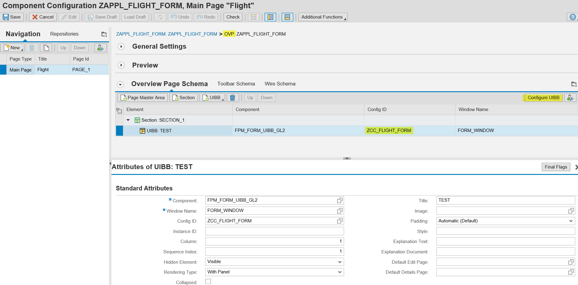 Focus on Form UIBB field- OVP Application – SAPCODES