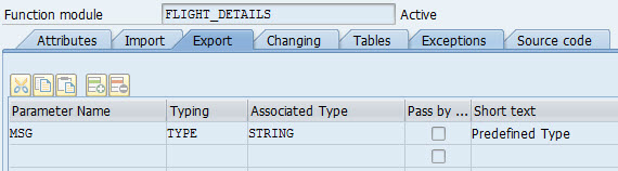 Dynamic call to FM with PARAMETER-TABLE – SAPCODES