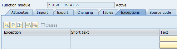 Dynamic call to FM with PARAMETER-TABLE – SAPCODES