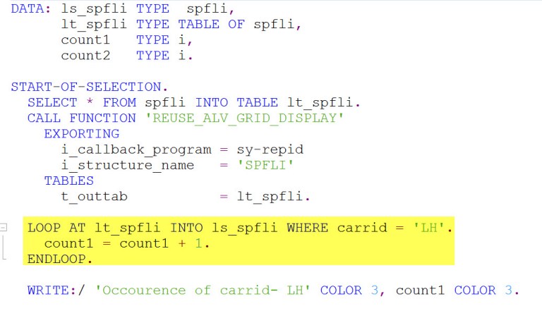 REDUCE Operator in ABAP- Use1 – SAPCODES