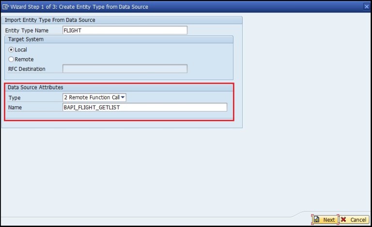 oData service which consumes RFC – SAPCODES