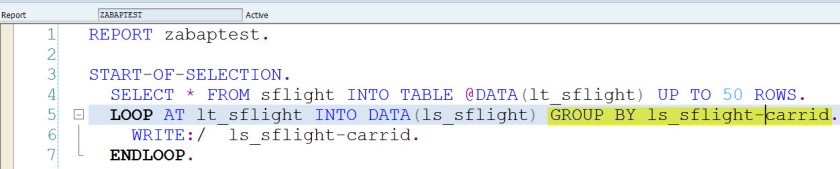 Internal Table with Group By – SAPCODES