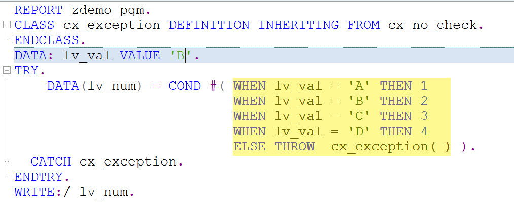 COND – Conditional Operator – SAPCODES