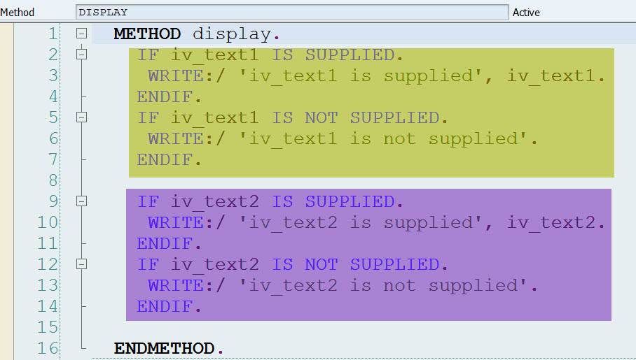 ‘Is Supplied’ Expression – SAPCODES