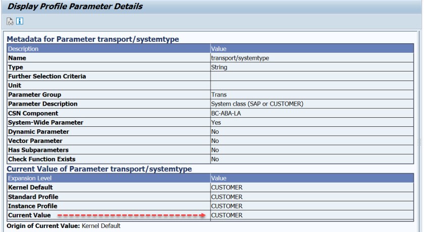 System Type – SAPCODES