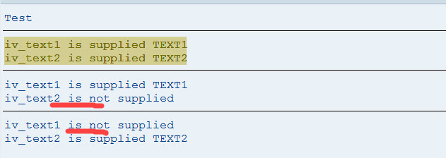 ‘Is Supplied’ Expression – SAPCODES